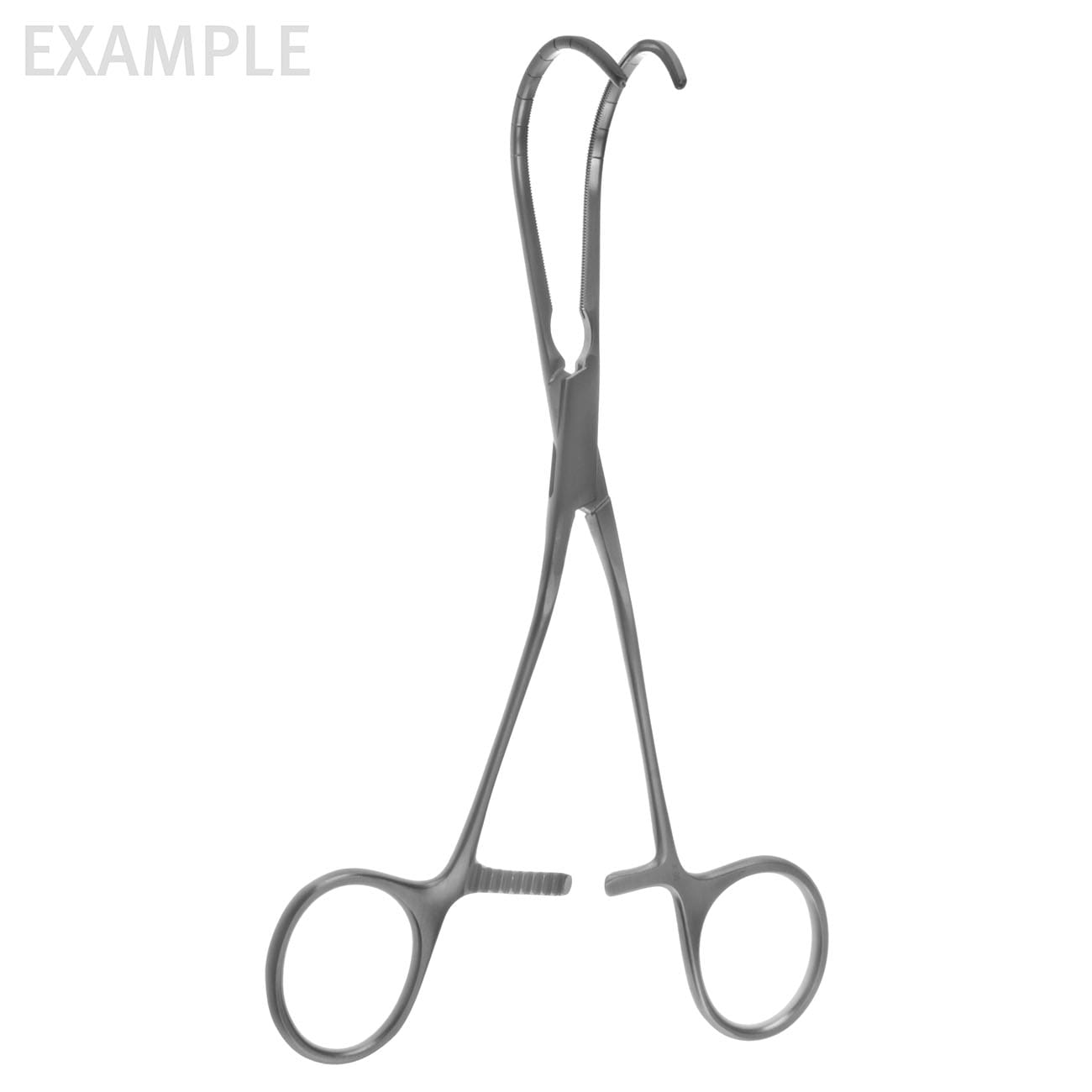 Cooley Acutely curved Clamp - large jaw - BOSS Surgical Instruments