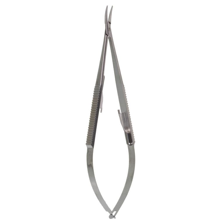10mm Castro Needle Holder - w/lock curved delicate 142mm length ...