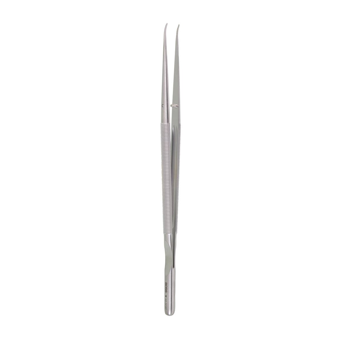 8 1/4" FineTouch Tissue Forceps - curved w/ platform | | BOSS Instruments