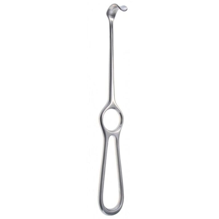 Adson Cerebellum Retractor, 7 1/2", angled, blunt 45° Angle - BOSS Surgical Instruments