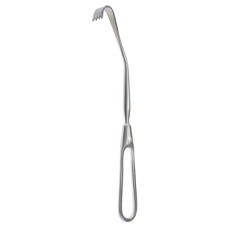 Adson Cerebellum Retractor, 7-1/2", angled 90°, blunt - BOSS Surgical Instruments
