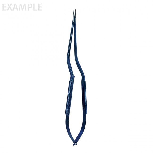 8.75" Titanium Rhoton Micro Needle Holder - Bayonet curved jaw ...