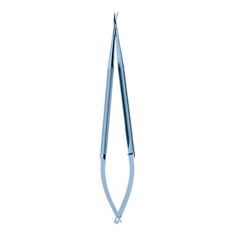 Rhoton Micro Scissors - 7" curved blades titanium | | BOSS Instruments